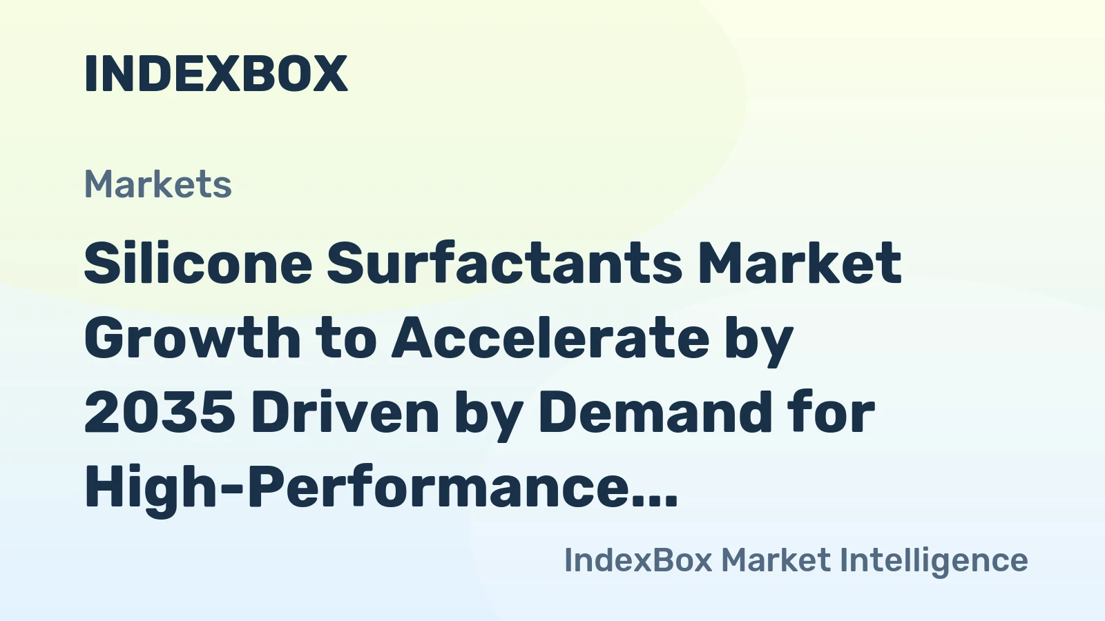 Silicone Surfactants Market Growth to Accelerate by 2035 Driven by Demand for High-Performance Formulations in Personal Care and Polyurethane Foams
