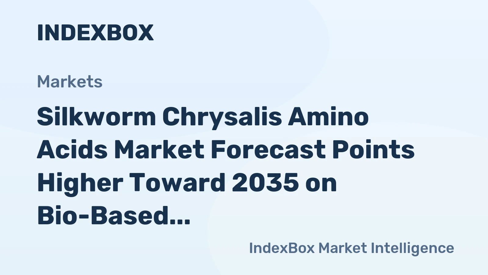 Silkworm Chrysalis Amino Acids Market Forecast Points Higher Toward 2035 on Bio-Based Electronics Demand
