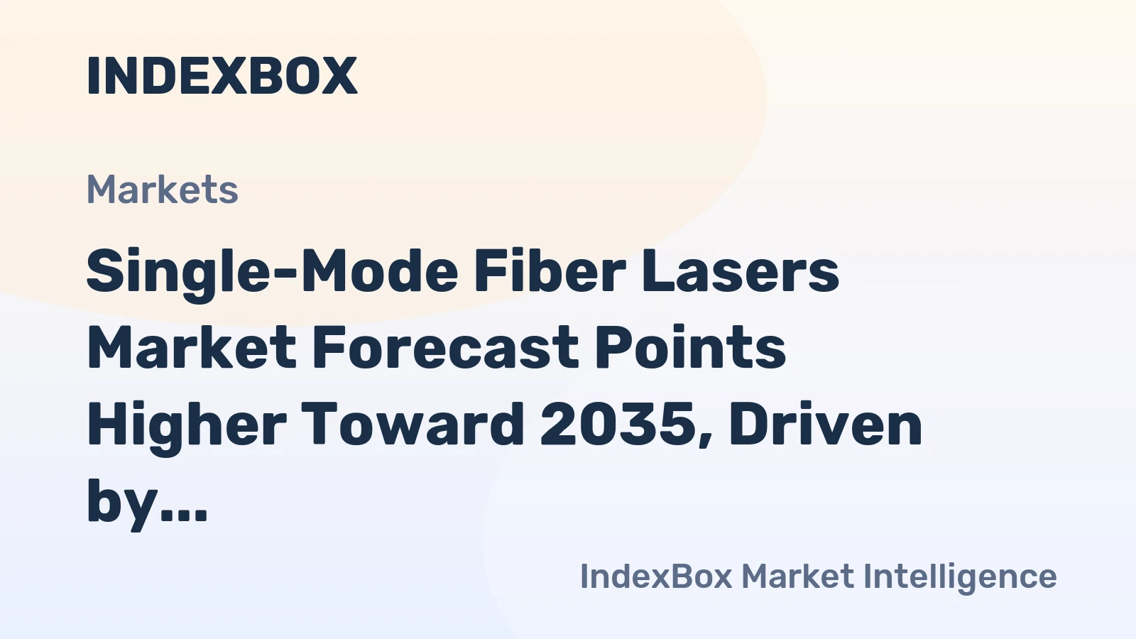 Single-Mode Fiber Lasers Market Forecast Points Higher Toward 2035, Driven by Precision Manufacturing Demand