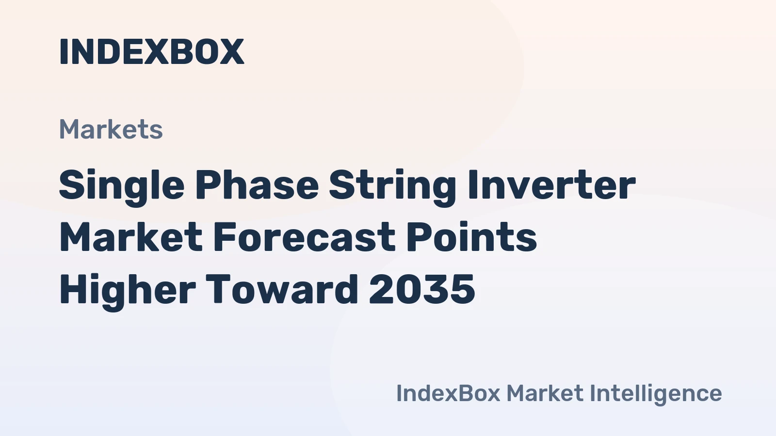 Single Phase String Inverter Market Forecast Points Higher Toward 2035, Driven by Residential Solar Expansion and Grid Modernization