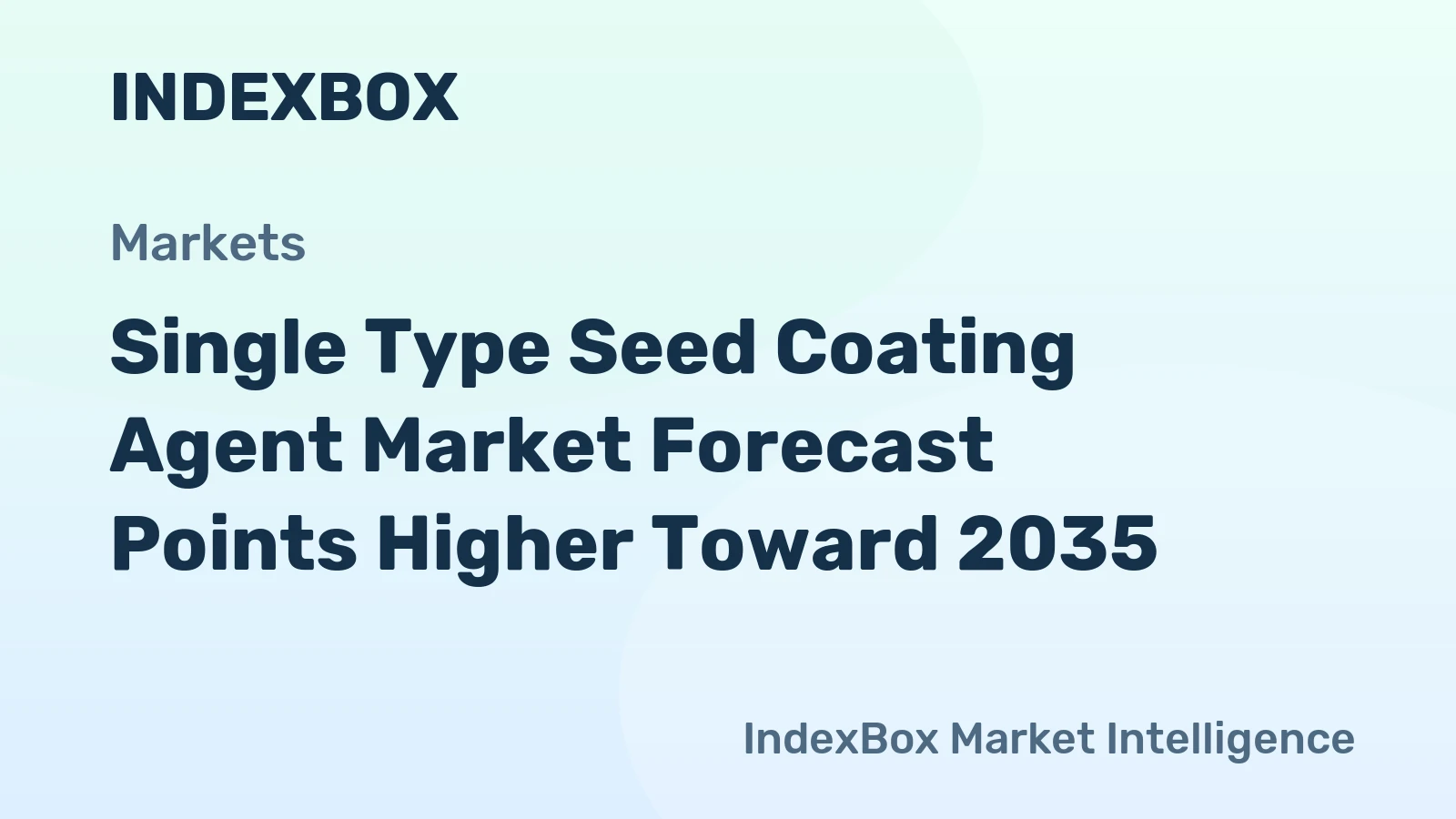 Single Type Seed Coating Agent Market Forecast Points Higher Toward 2035, Driven by Precision Agriculture Adoption