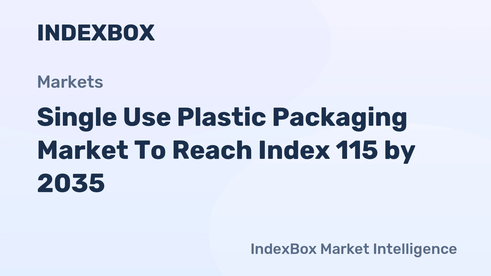 Single Use Plastic Packaging Market to Reach Index 115 by 2035, Driven by Non-Negotiable Demand in Food Safety and E-Commerce Logistics