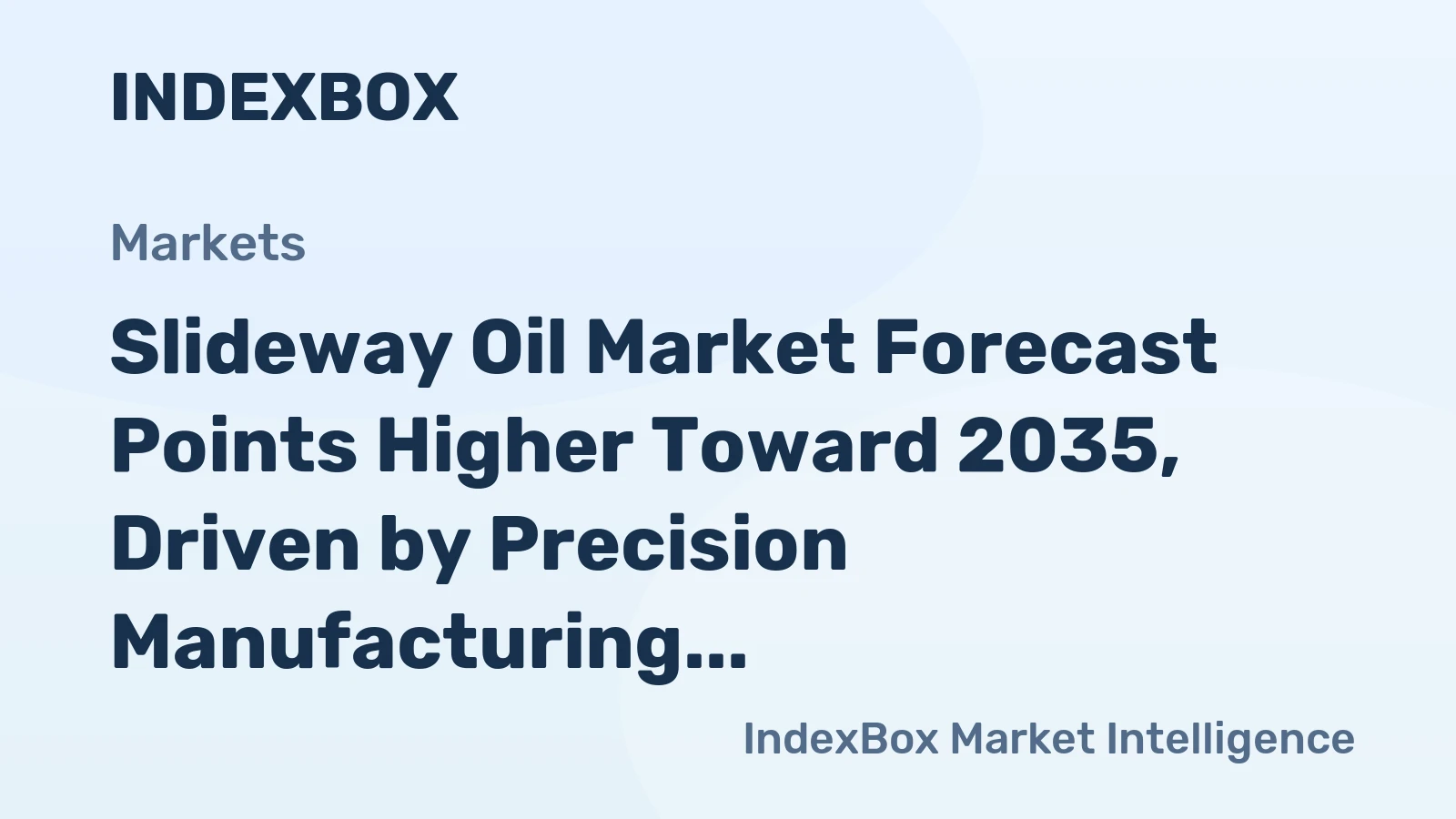 Slideway Oil Market Forecast Points Higher Toward 2035, Driven by Precision Manufacturing Expansion