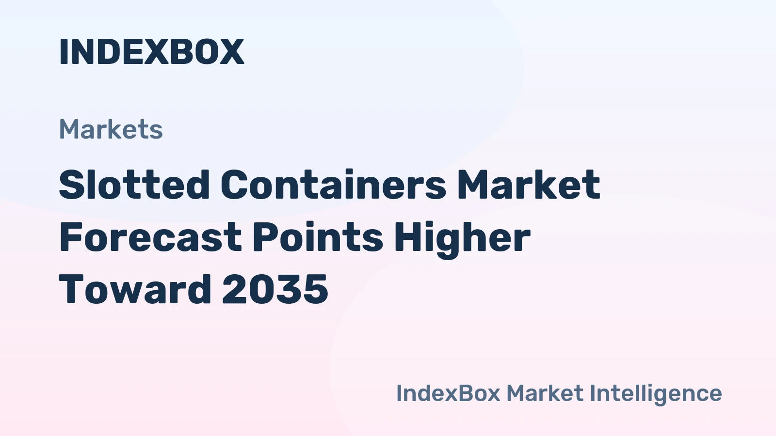 Slotted Containers Market Forecast Points Higher Toward 2035, Driven by E-Commerce and Supply Chain Modernization