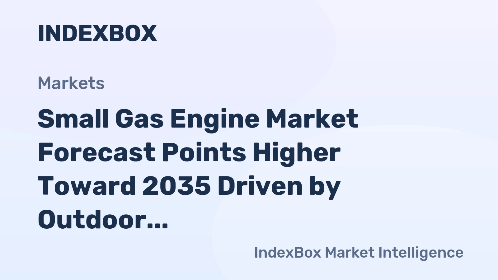 Small Gas Engine Market Forecast Points Higher Toward 2035 Driven by Outdoor Power Equipment Demand
