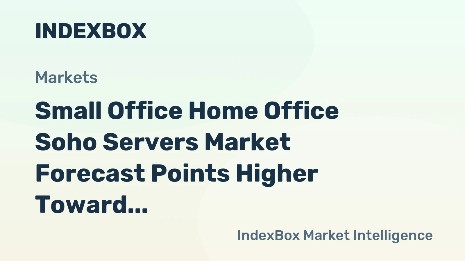 Small Office Home Office Soho Servers Market Forecast Points Higher Toward 2035, Driven by Hybrid Work Infrastructure