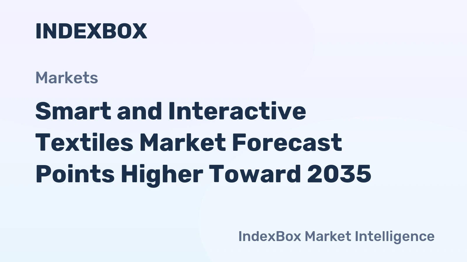 Smart and Interactive Textiles Market Forecast Points Higher Toward 2035, Driven by Biometric Sensing Integration