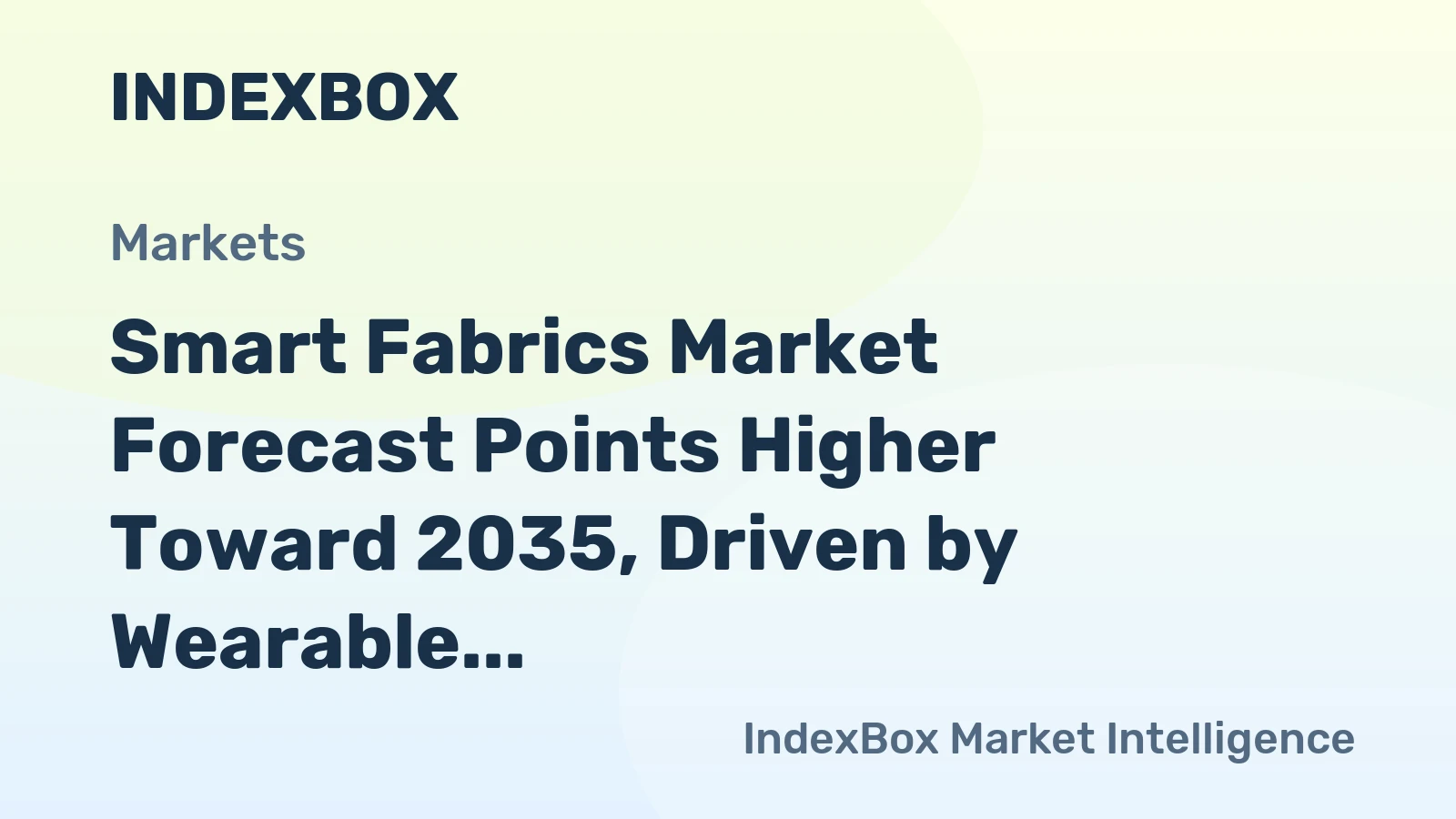 Smart Fabrics Market Forecast Points Higher Toward 2035, Driven by Wearable Health Integration