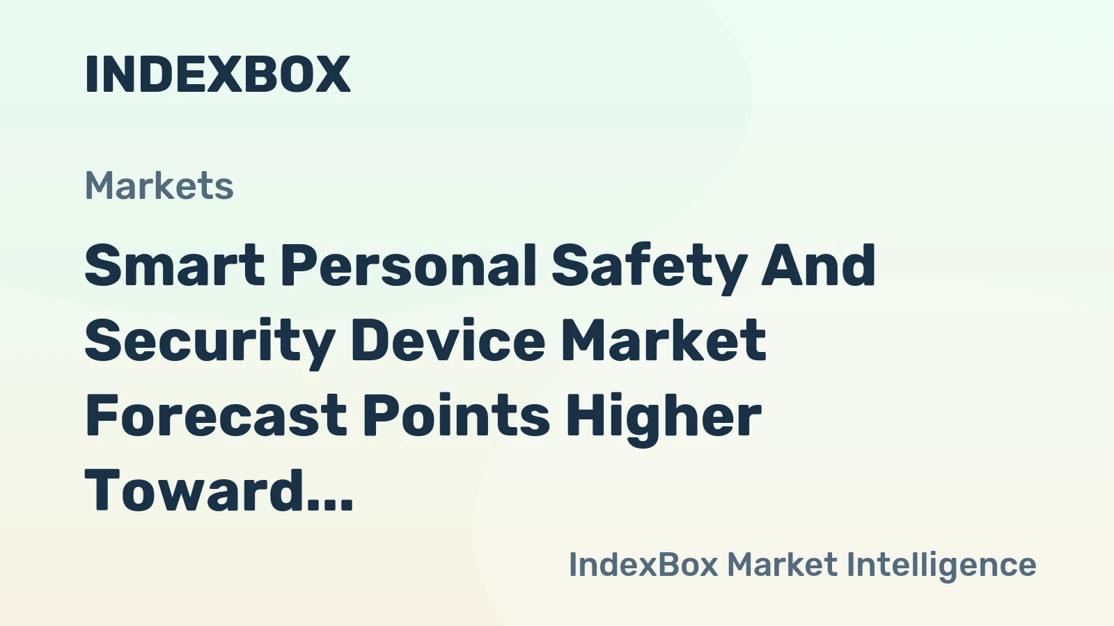 Smart Personal Safety and Security Device Market Forecast Points Higher Toward 2035, Driven by Urbanization and AI Integration