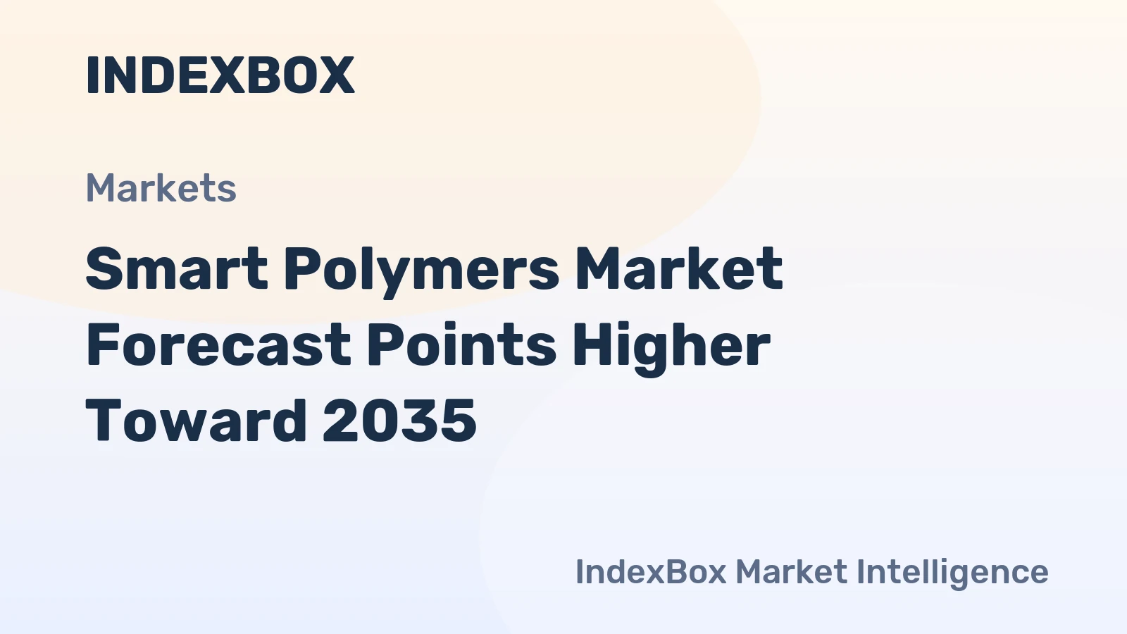 Smart Polymers Market Forecast Points Higher Toward 2035, Driven by Biomedical Innovation and Sustainable Material Demand