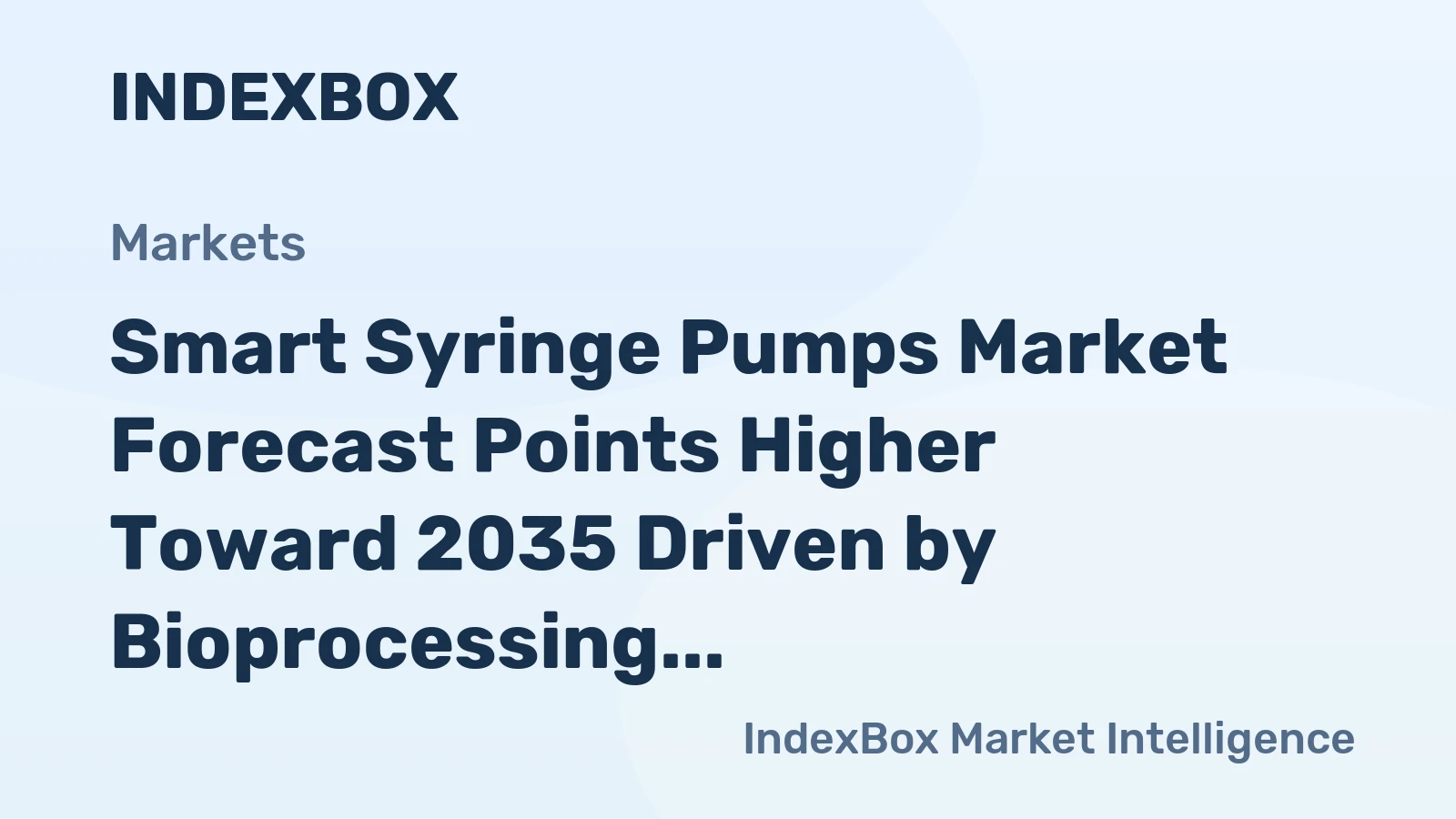 Smart Syringe Pumps Market Forecast Points Higher Toward 2035 Driven by Bioprocessing Automation and Regulatory Compliance Demands