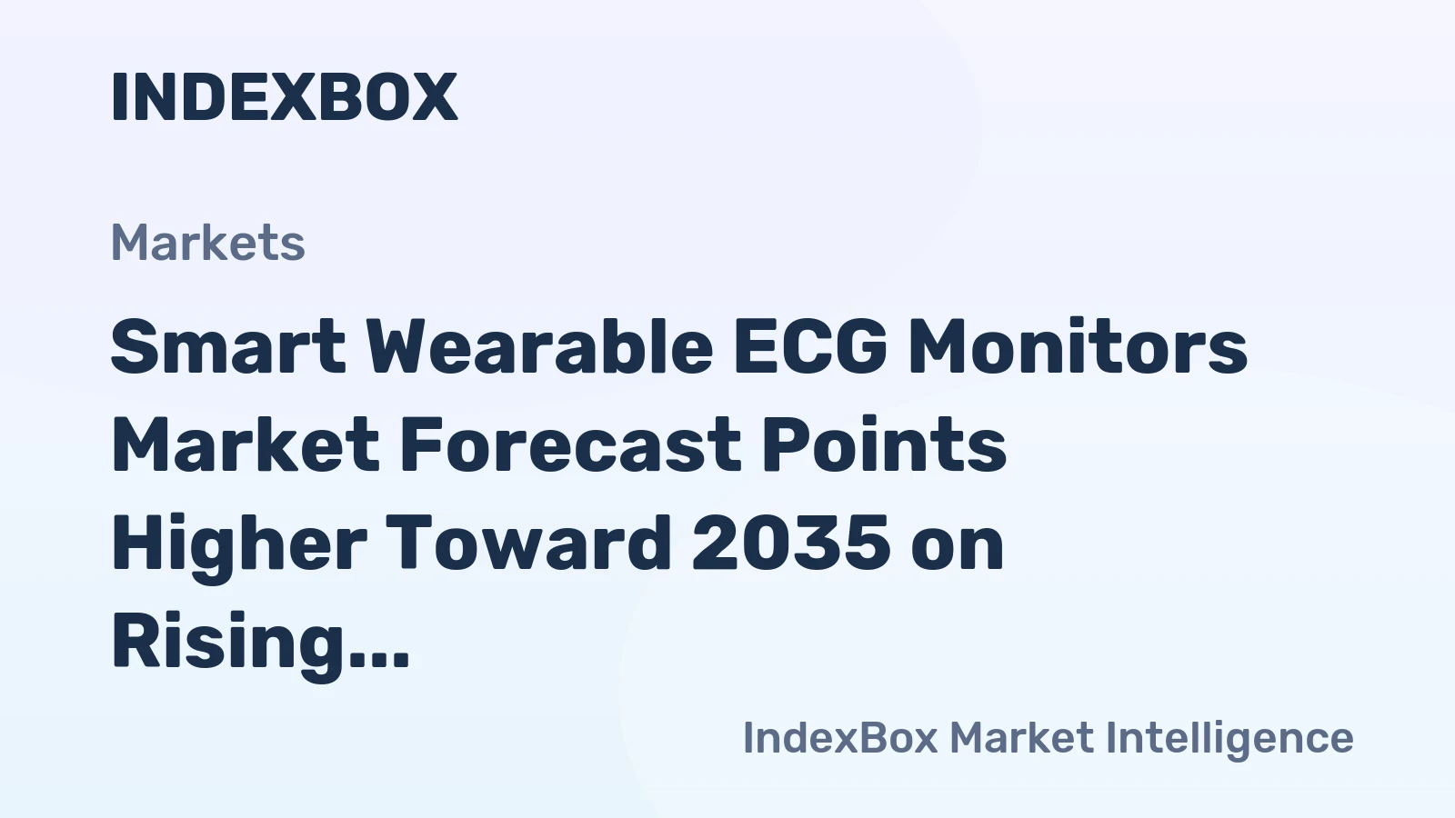 Smart Wearable ECG Monitors Market Forecast Points Higher Toward 2035 on Rising Atrial Fibrillation Screening Demand