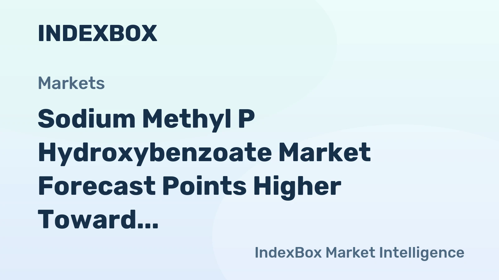 Sodium Methyl P Hydroxybenzoate Market Forecast Points Higher Toward 2035 on Rising FMCG Demand