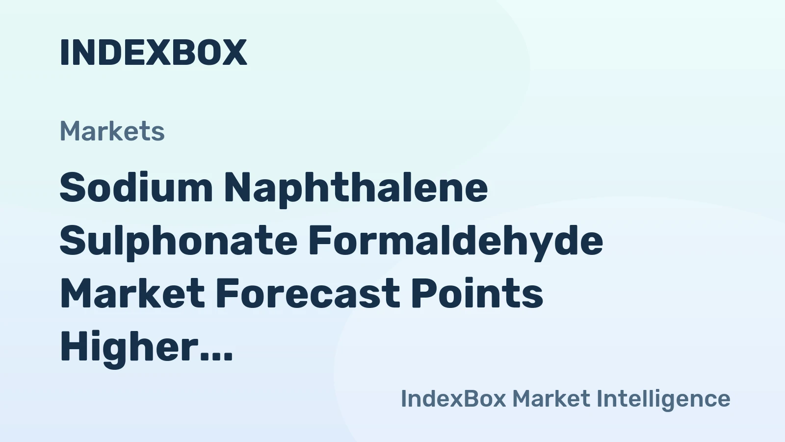 Sodium Naphthalene Sulphonate Formaldehyde Market Forecast Points Higher Toward 2035 on Bioprocessing Expansion