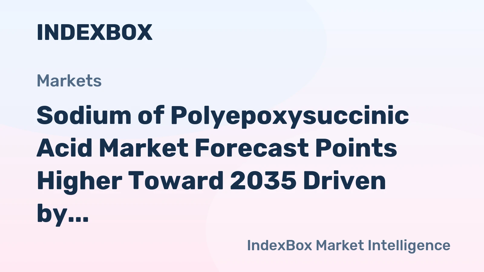 Sodium of Polyepoxysuccinic Acid Market Forecast Points Higher Toward 2035 Driven by Electronics Cleaning Demand