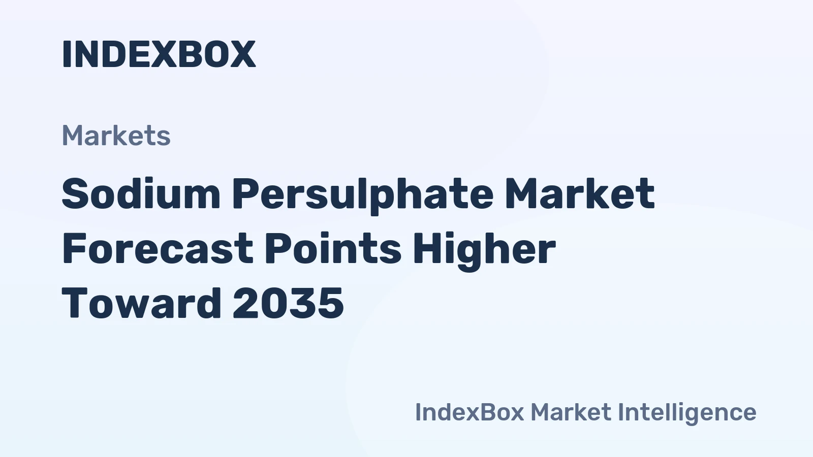 Sodium Persulphate Market Forecast Points Higher Toward 2035, Driven by Electronics Miniaturization and Water Treatment Expansion