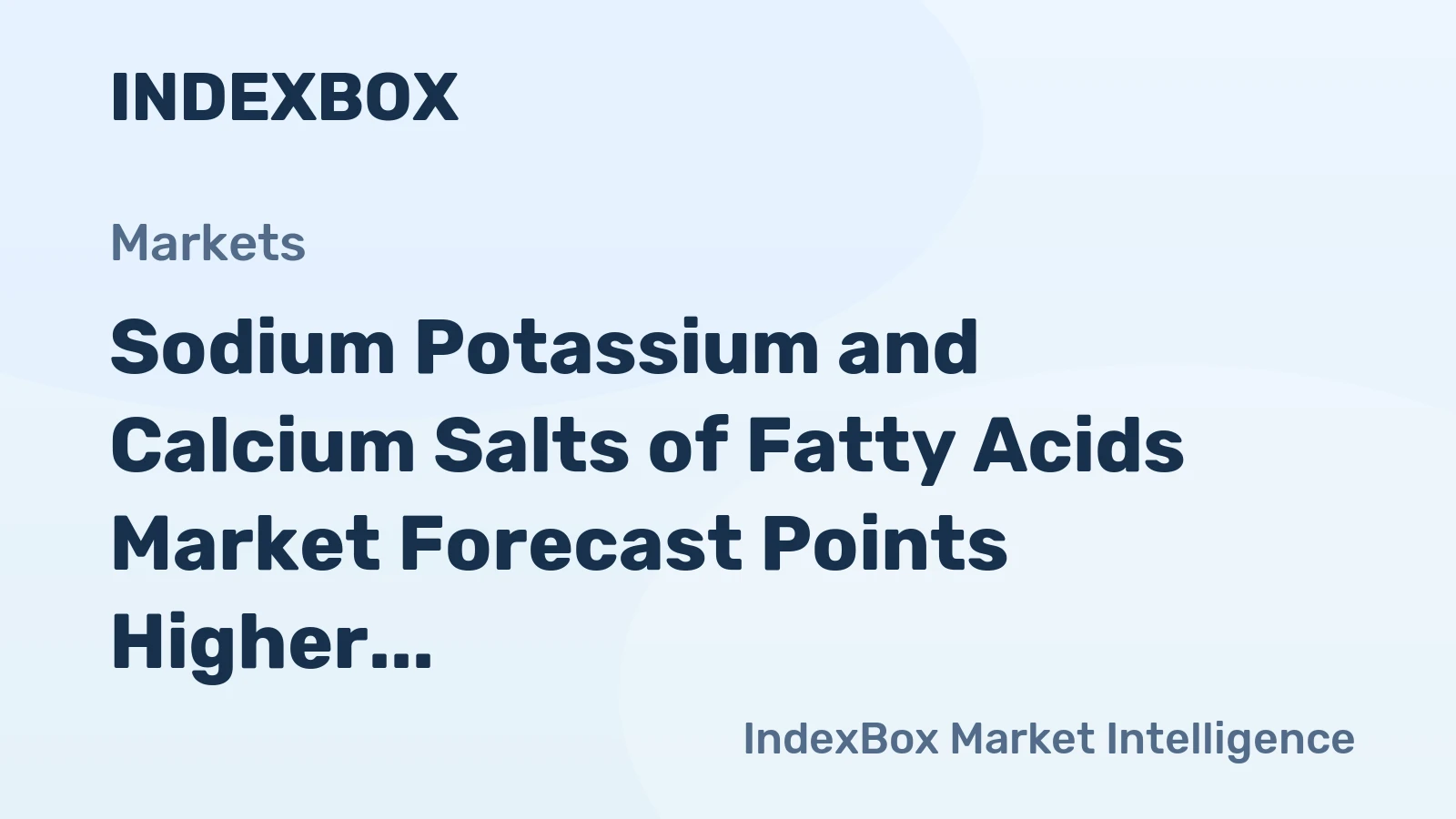 Sodium Potassium and Calcium Salts of Fatty Acids Market Forecast Points Higher Toward 2035 on Demand for Sustainable Additives