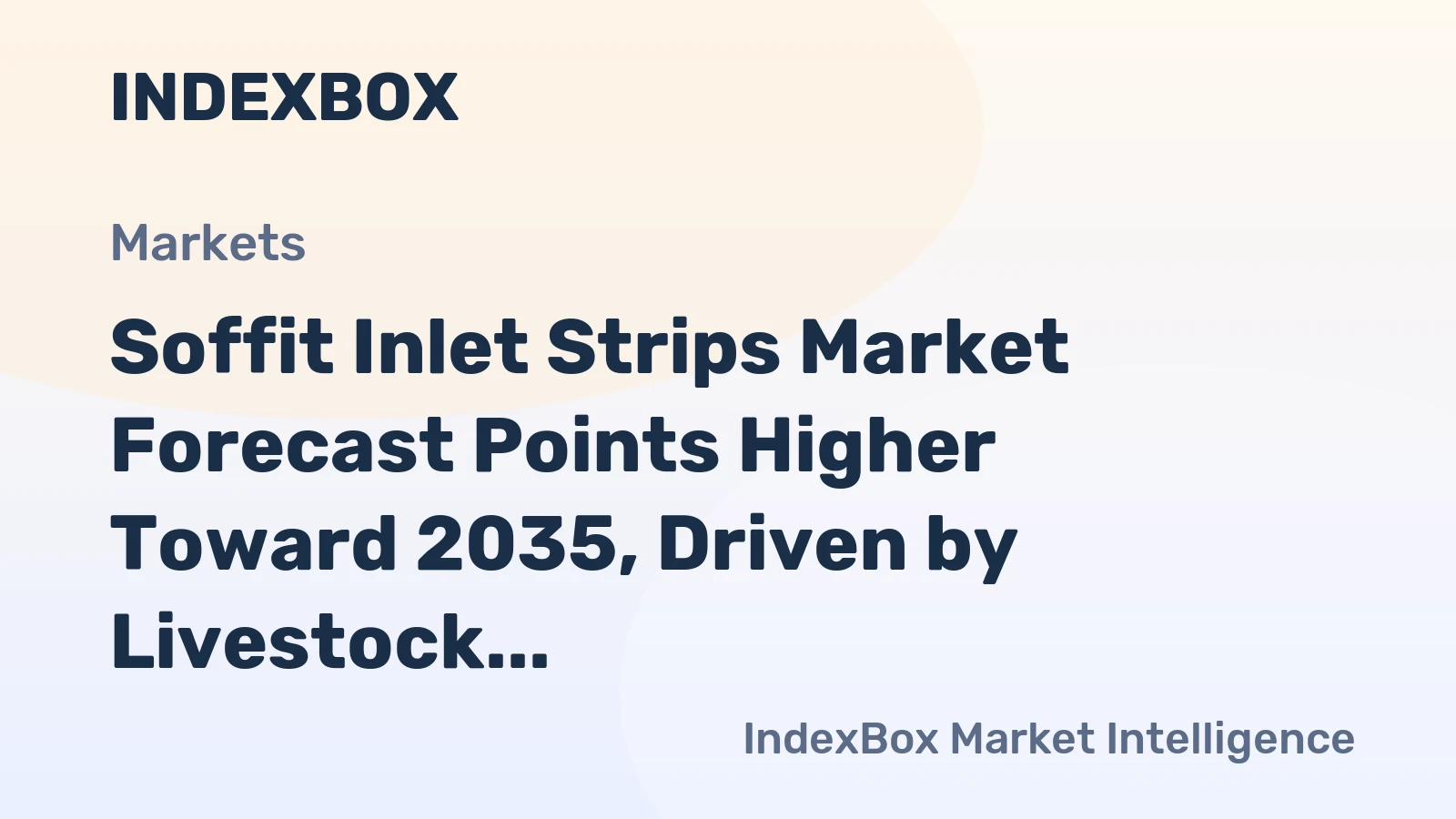 Soffit Inlet Strips Market Forecast Points Higher Toward 2035, Driven by Livestock Barn Modernization