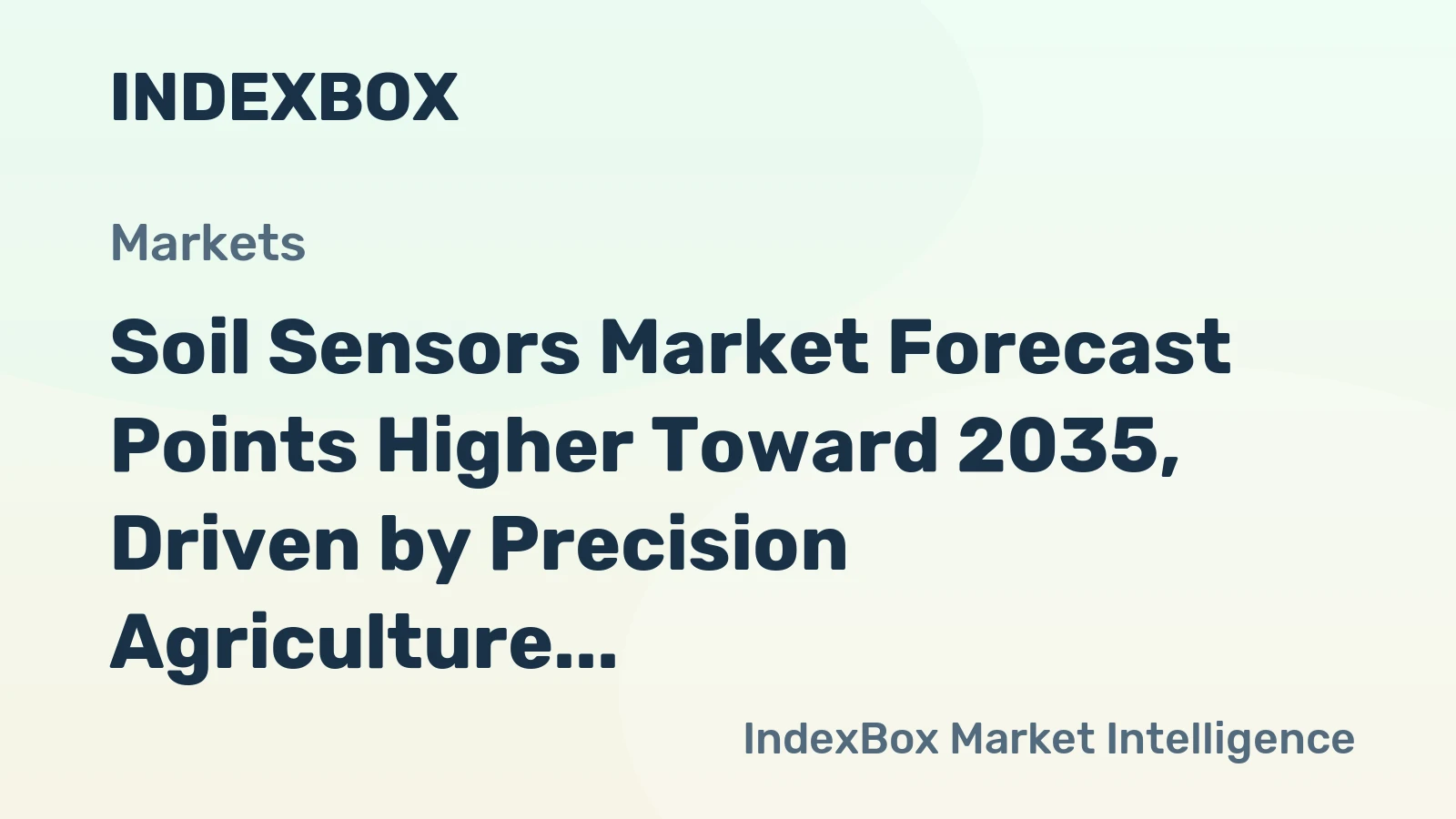 Soil Sensors Market Forecast Points Higher Toward 2035, Driven by Precision Agriculture