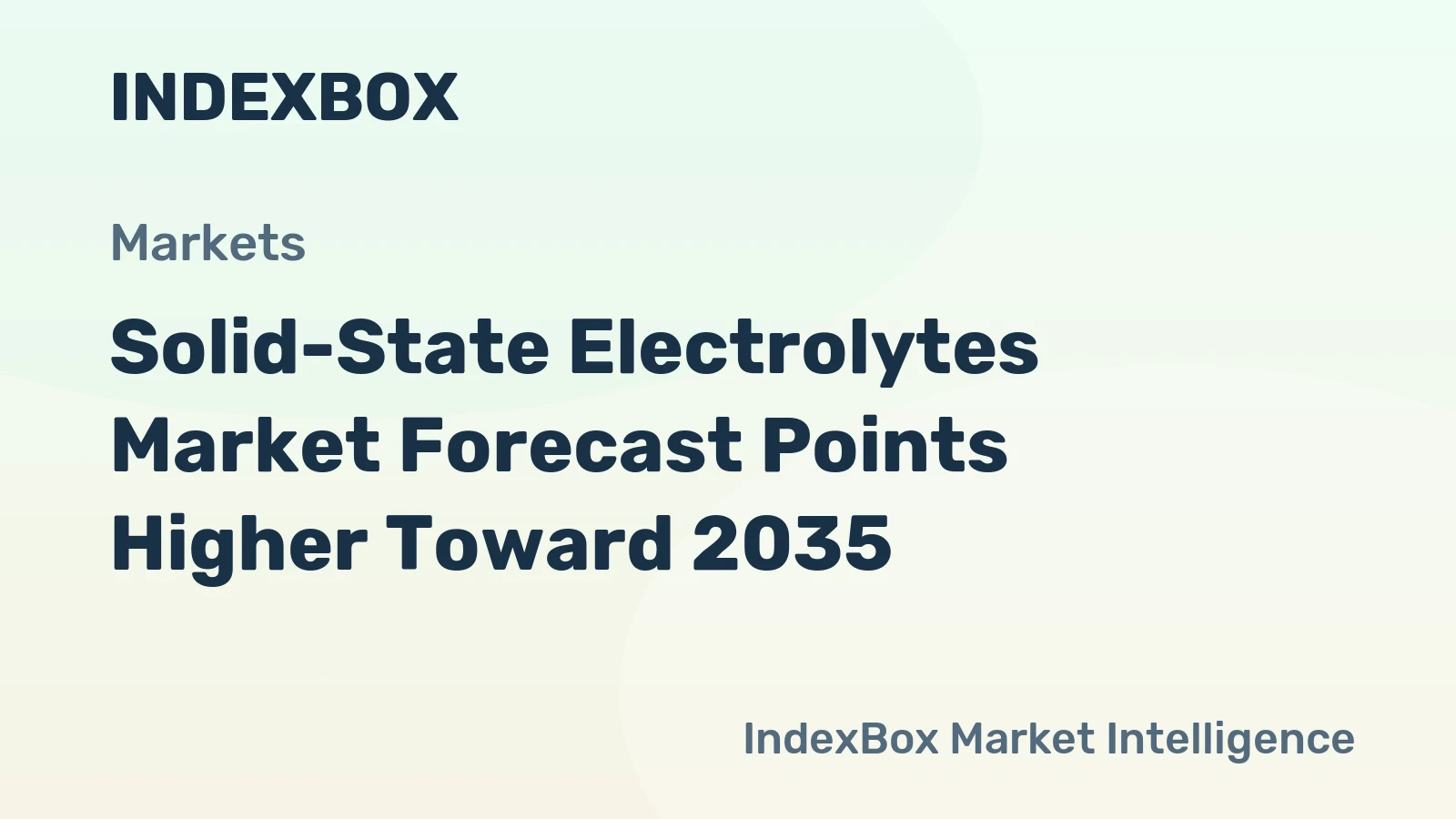 Solid-State Electrolytes Market Forecast Points Higher Toward 2035, Driven by Electric Vehicle Battery Safety Demands