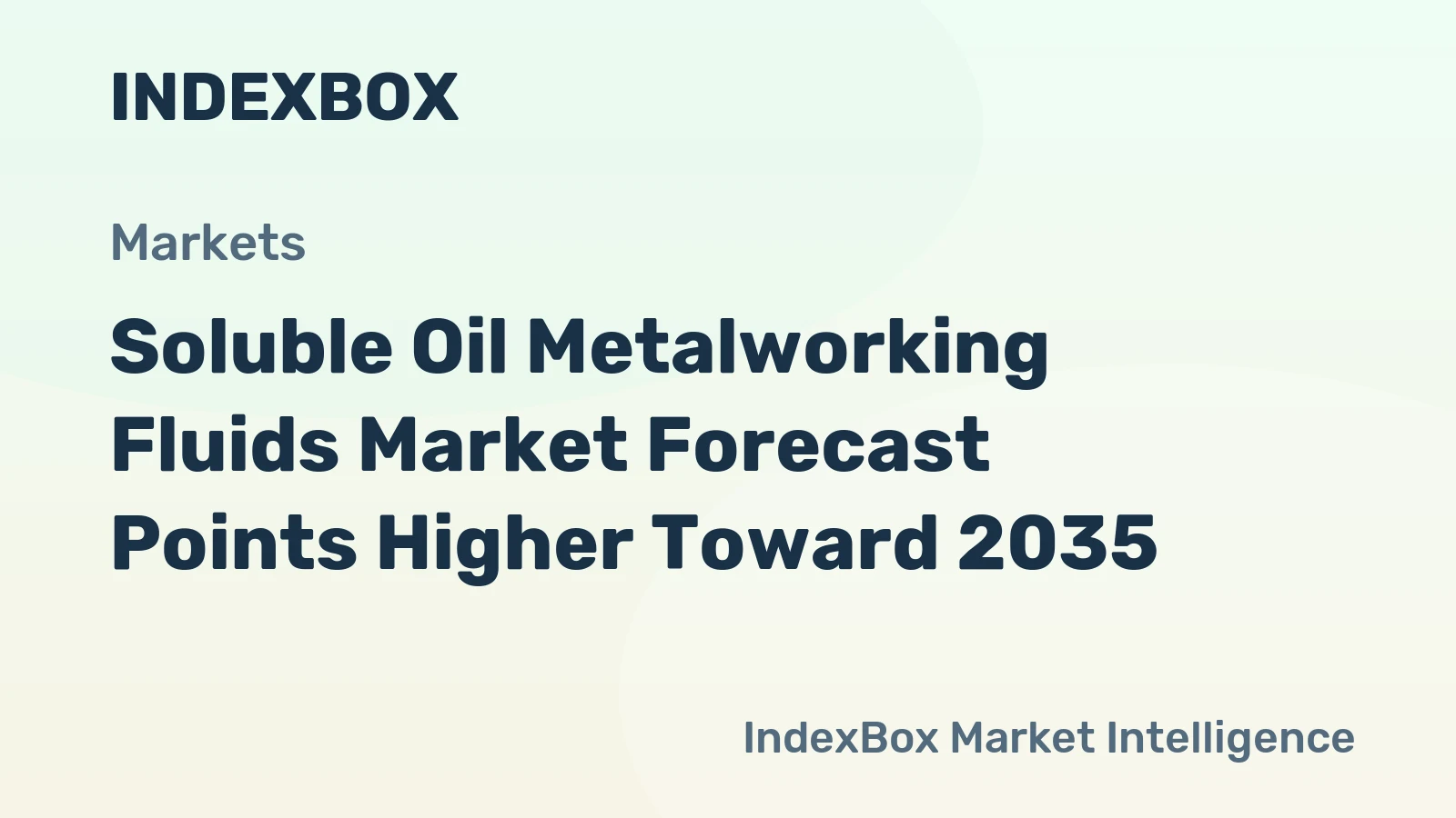 Soluble Oil Metalworking Fluids Market Forecast Points Higher Toward 2035, Driven by Lightweight Material Machining Demand