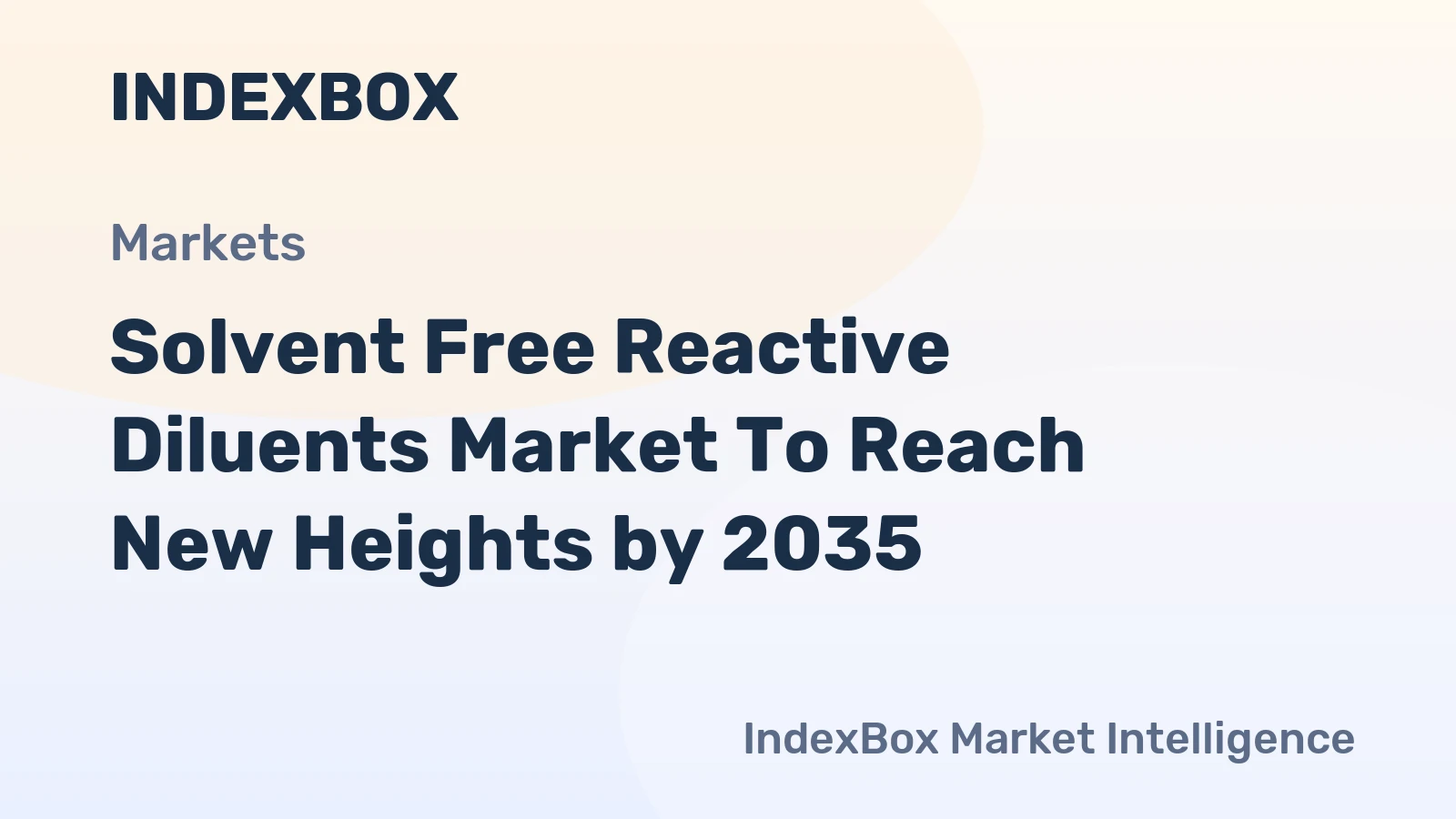 Solvent Free Reactive Diluents Market to Reach New Heights by 2035, Driven by Stringent VOC Regulations and Green Chemistry Demand