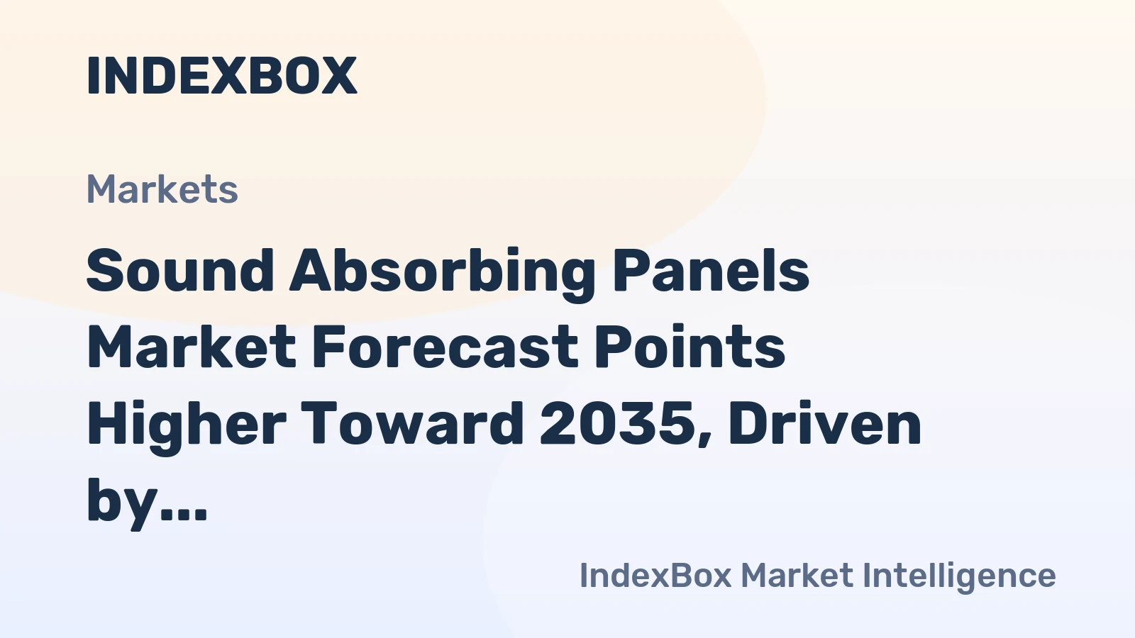 Sound Absorbing Panels Market Forecast Points Higher Toward 2035, Driven by Green Building Codes