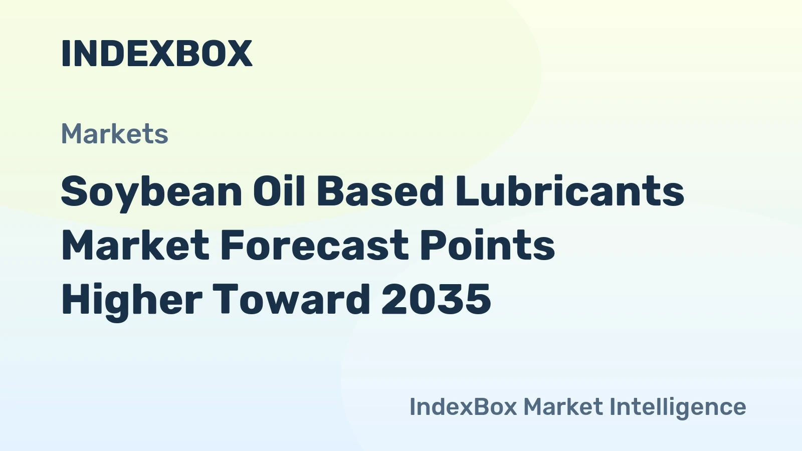 Soybean Oil Based Lubricants Market Forecast Points Higher Toward 2035, Driven by Regulatory Push for Bio-Based Industrial Fluids