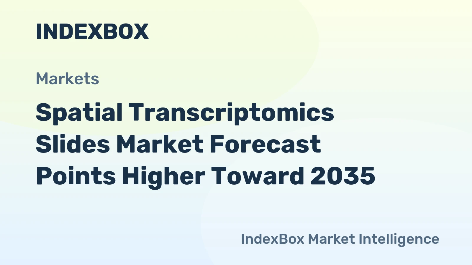 Spatial Transcriptomics Slides Market Forecast Points Higher Toward 2035, Driven by Expanding Oncology Research Applications