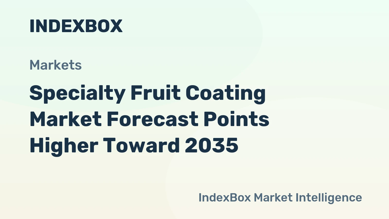 Specialty Fruit Coating Market Forecast Points Higher Toward 2035, Driven by Clean-Label Demand and Cold-Chain Expansion