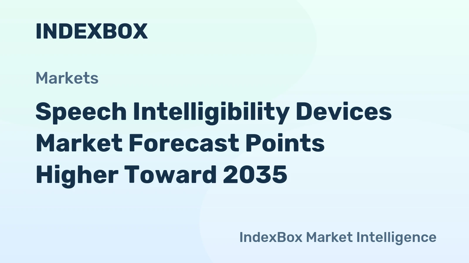 Speech Intelligibility Devices Market Forecast Points Higher Toward 2035, Driven by Aging Demographics and Consumer Hearing Wellness Trends