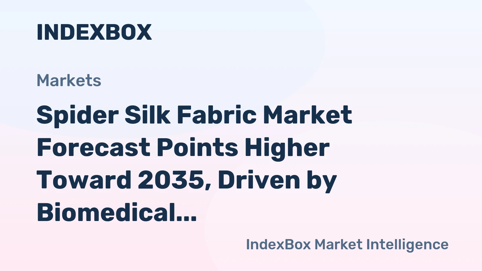 Spider Silk Fabric Market Forecast Points Higher Toward 2035, Driven by Biomedical Demand