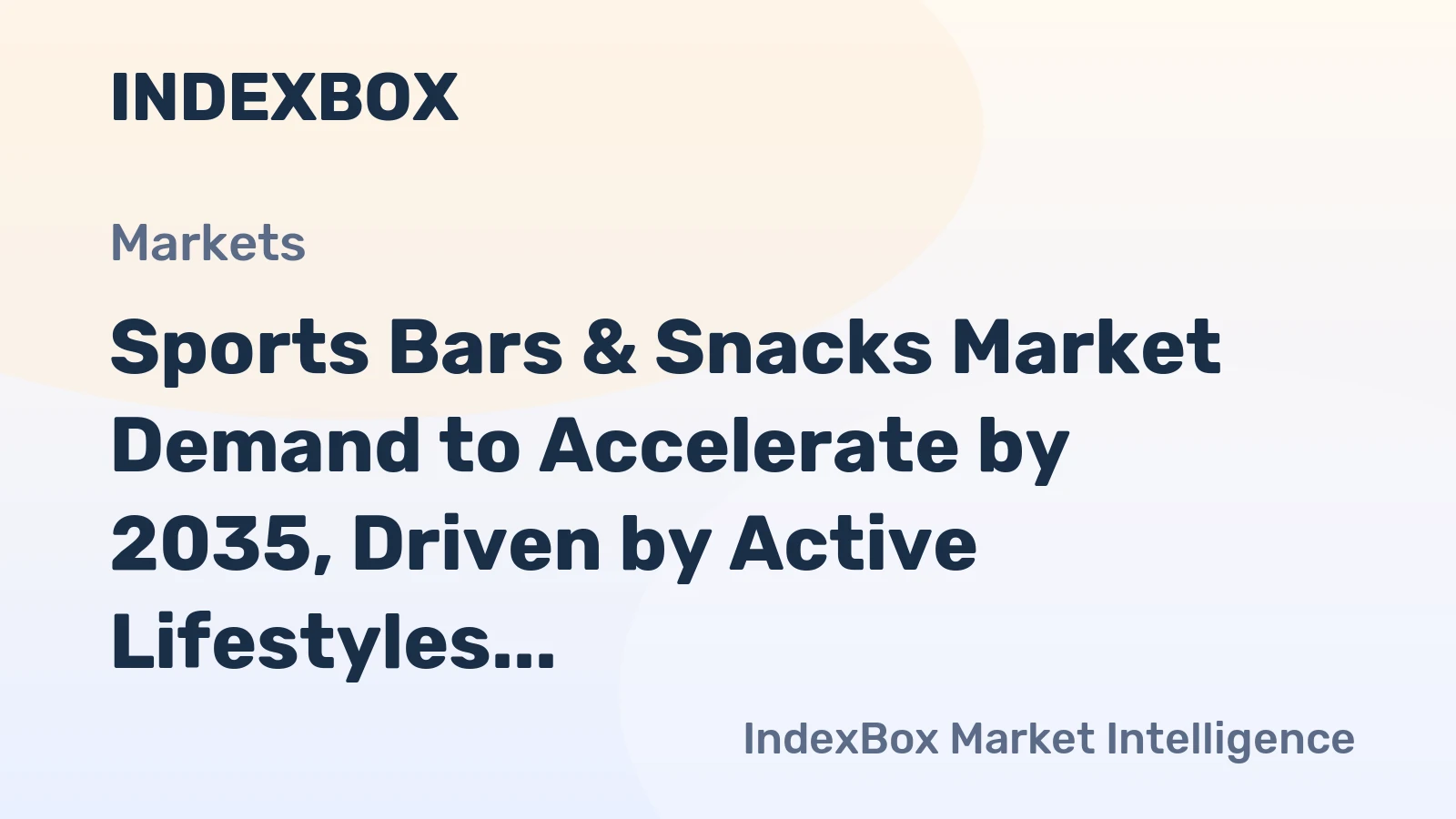 Sports Bars & Snacks Market Demand to Accelerate by 2035, Driven by Active Lifestyles and Premiumization