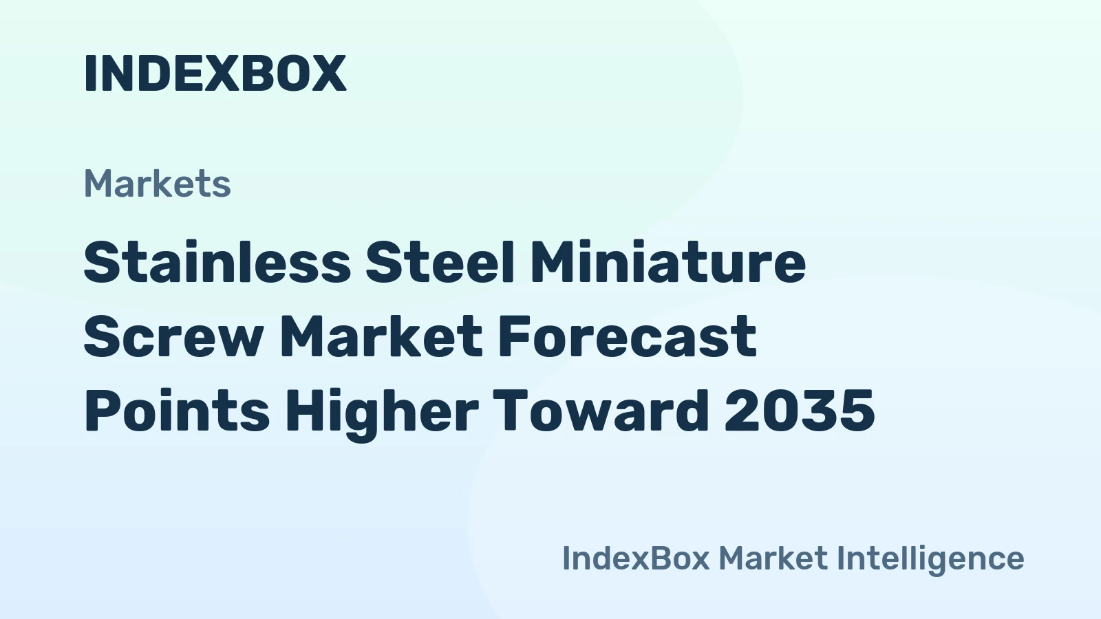 Stainless Steel Miniature Screw Market Forecast Points Higher Toward 2035, Driven by Miniaturization in Electronics and Medical Devices