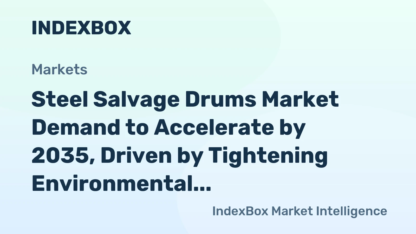 Steel Salvage Drums Market Demand to Accelerate by 2035, Driven by Tightening Environmental Regulations