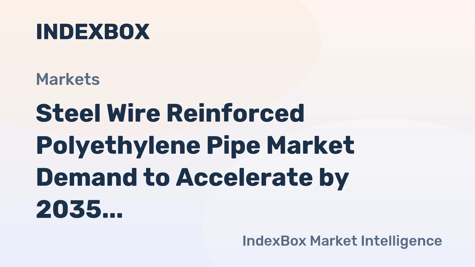 Steel Wire Reinforced Polyethylene Pipe Market Demand to Accelerate by 2035 on Infrastructure Modernization and Corrosion Resistance Needs