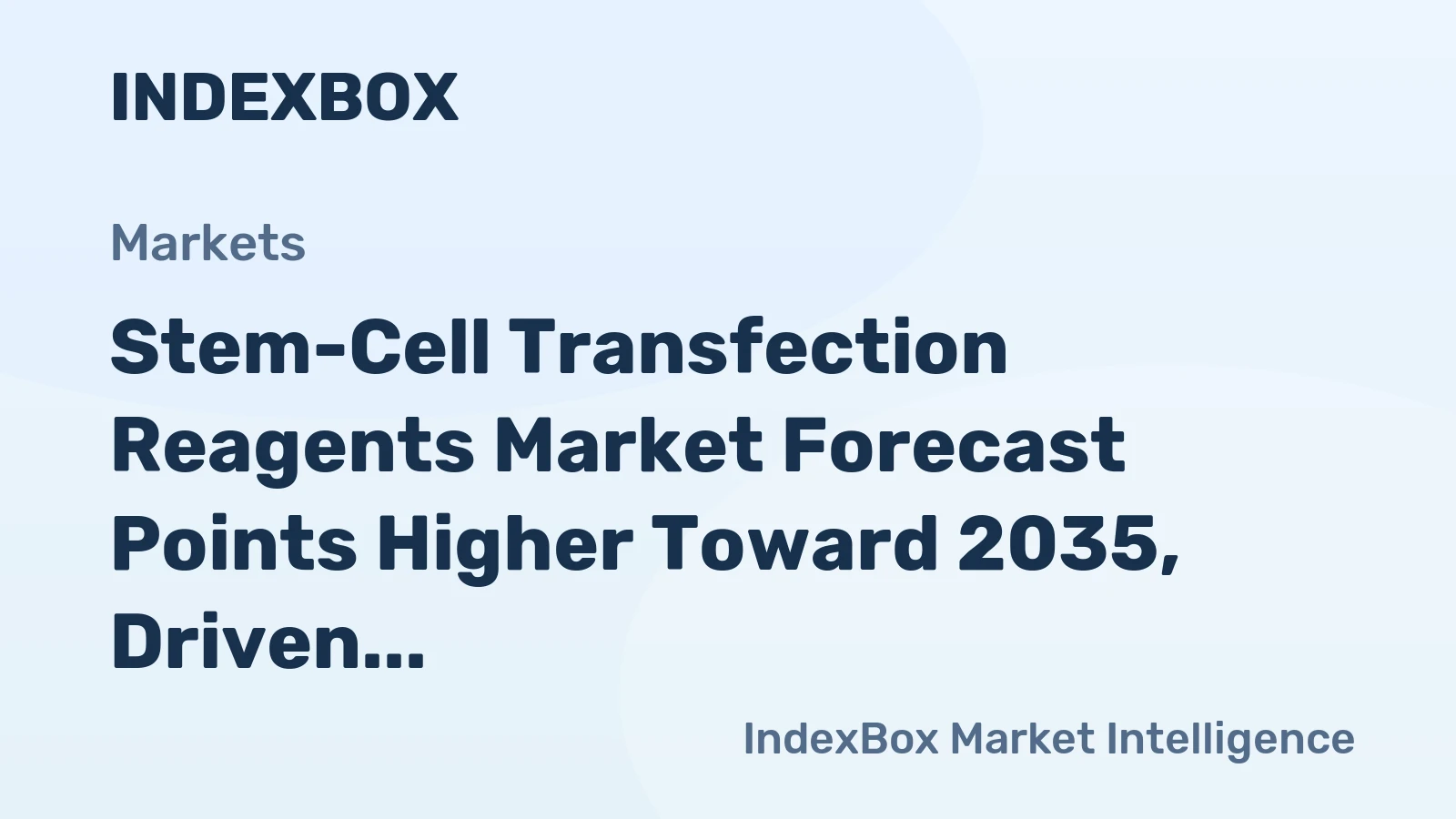 Stem-Cell Transfection Reagents Market Forecast Points Higher Toward 2035, Driven by Advancing Cell Therapies