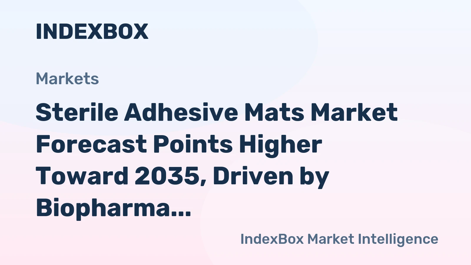 Sterile Adhesive Mats Market Forecast Points Higher Toward 2035, Driven by Biopharma Cleanroom Expansion