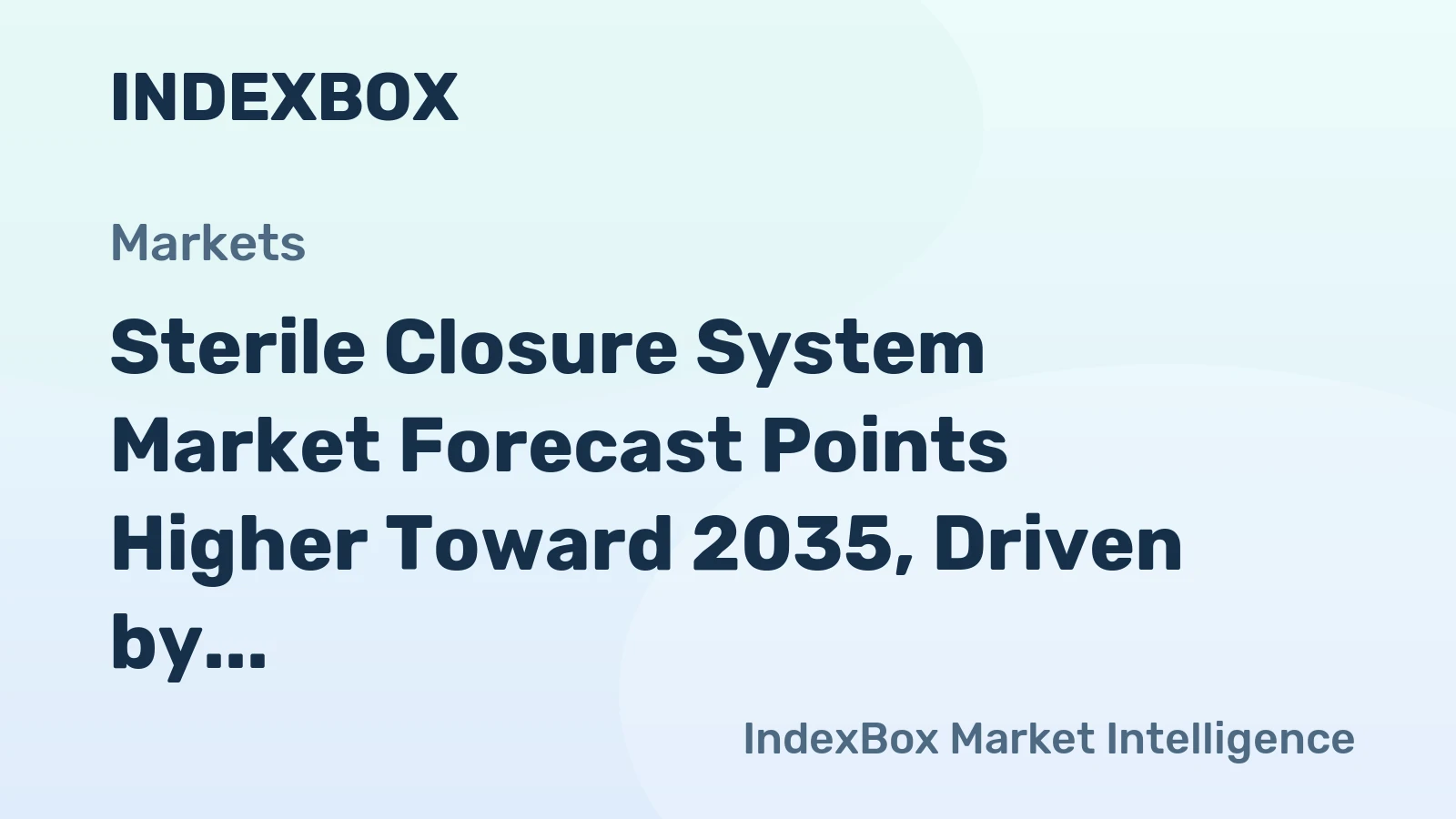 Sterile Closure System Market Forecast Points Higher Toward 2035, Driven by Biopharma Capacity Expansion