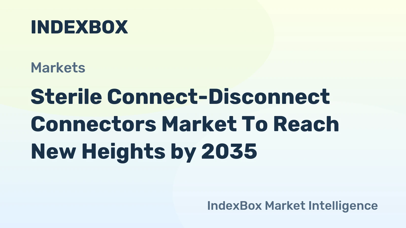 Sterile Connect-Disconnect Connectors Market to Reach New Heights by 2035, Driven by Single-Use Bioprocessing Expansion