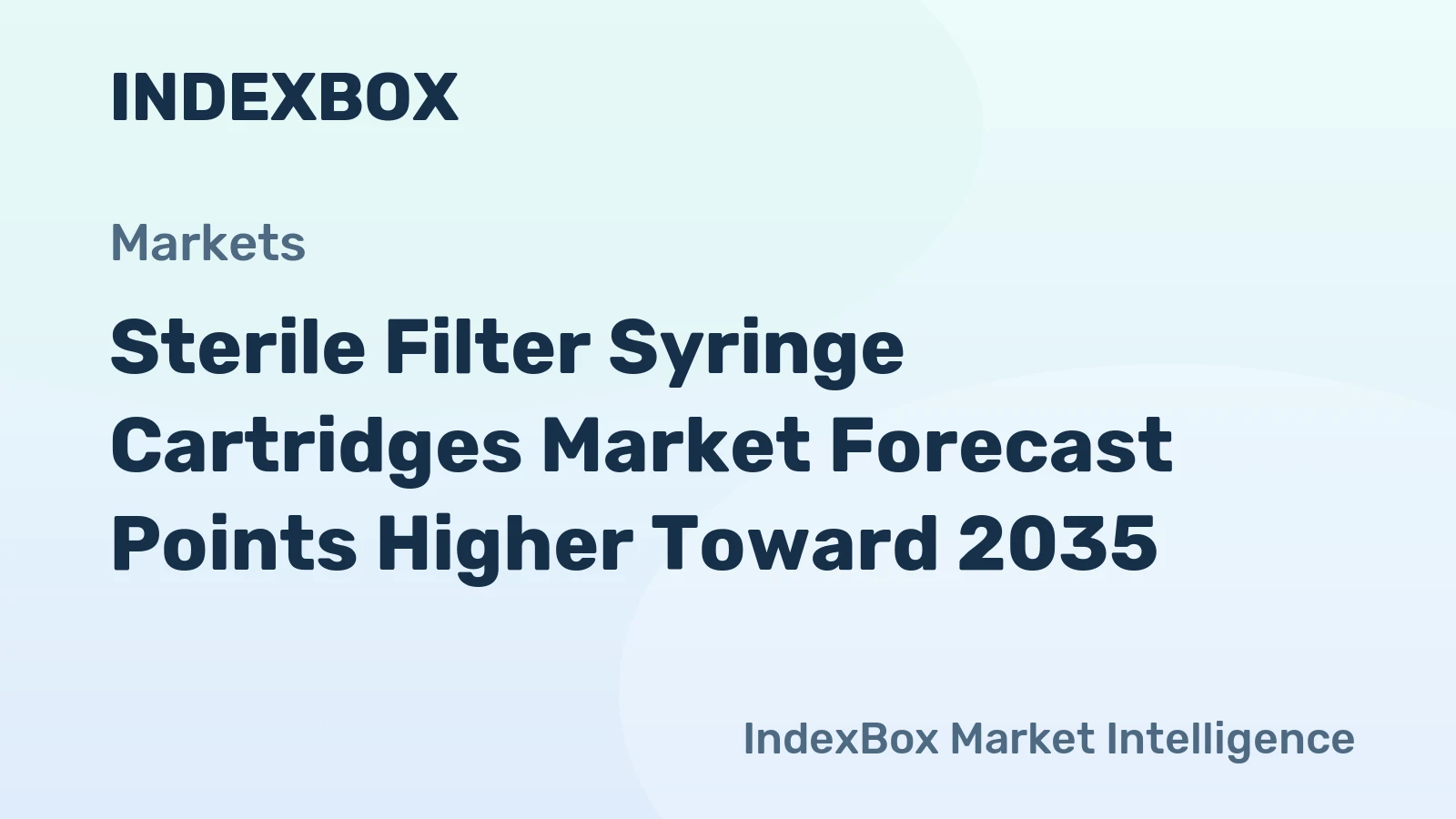 Sterile Filter Syringe Cartridges Market Forecast Points Higher Toward 2035, Driven by Biopharma Capacity Expansion