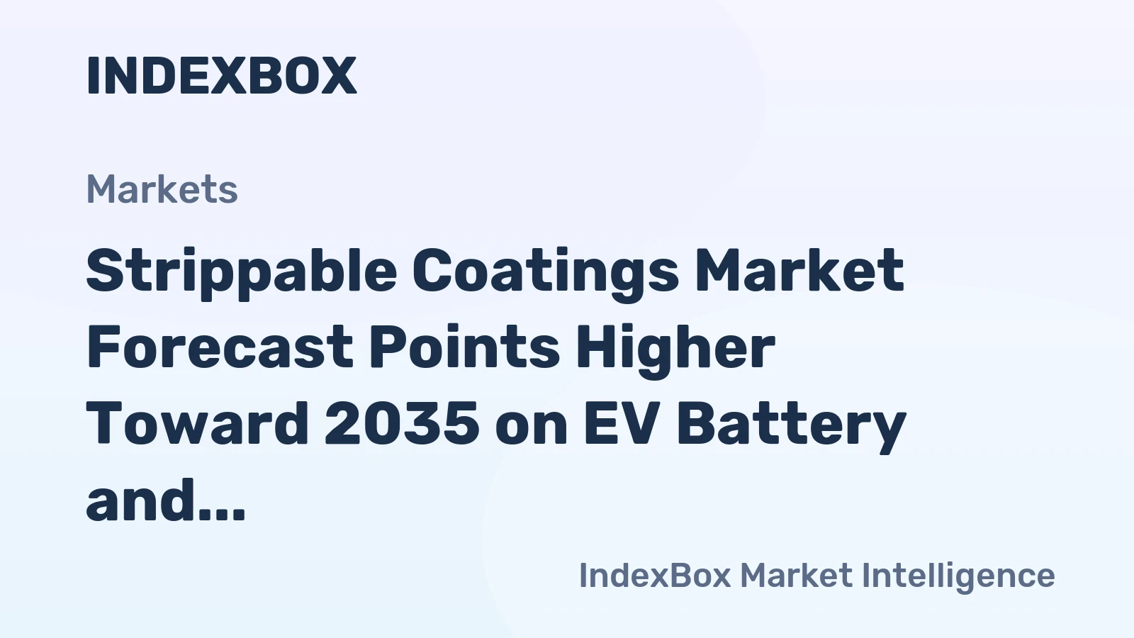 Strippable Coatings Market Forecast Points Higher Toward 2035 on EV Battery and Electronics Demand