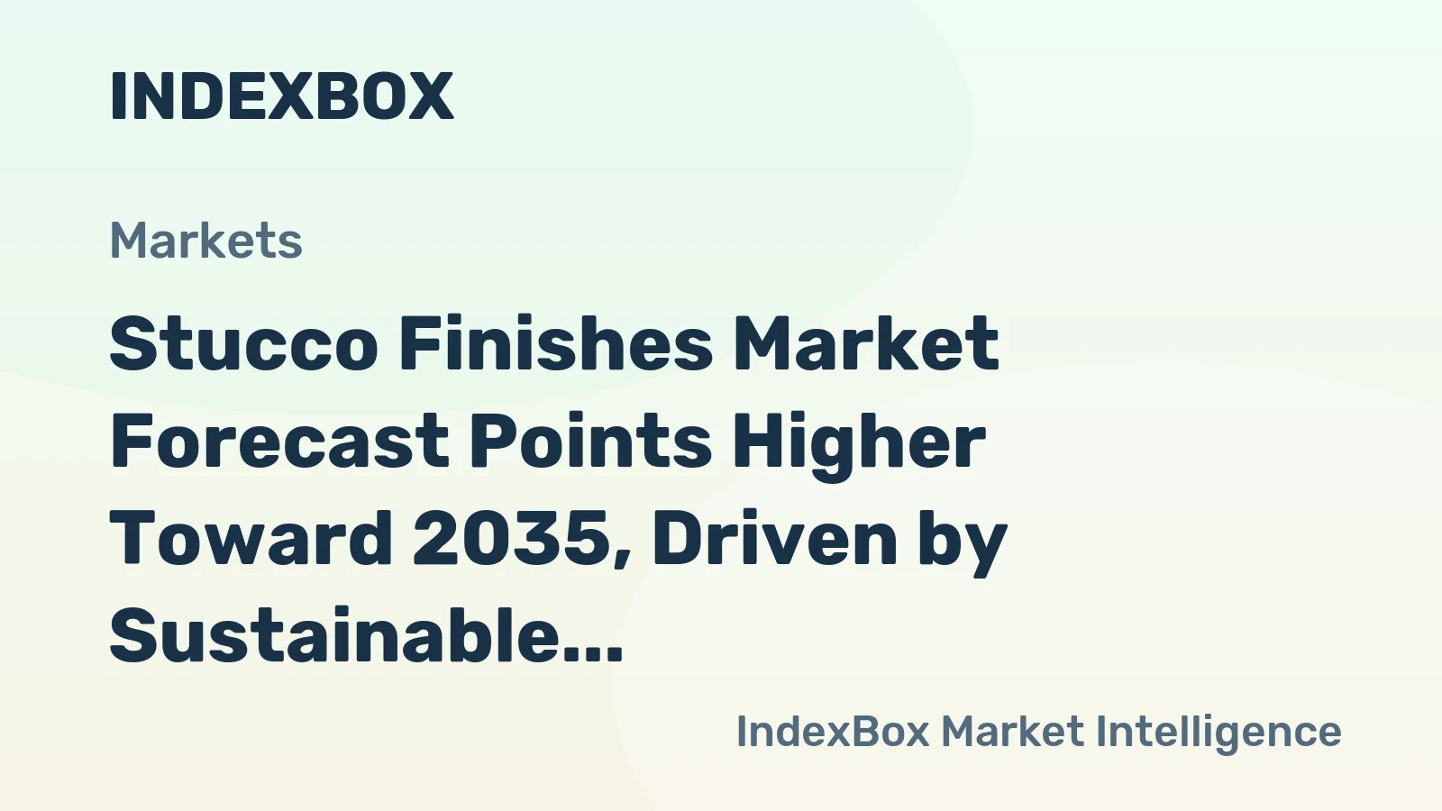 Stucco Finishes Market Forecast Points Higher Toward 2035, Driven by Sustainable Building Retrofits