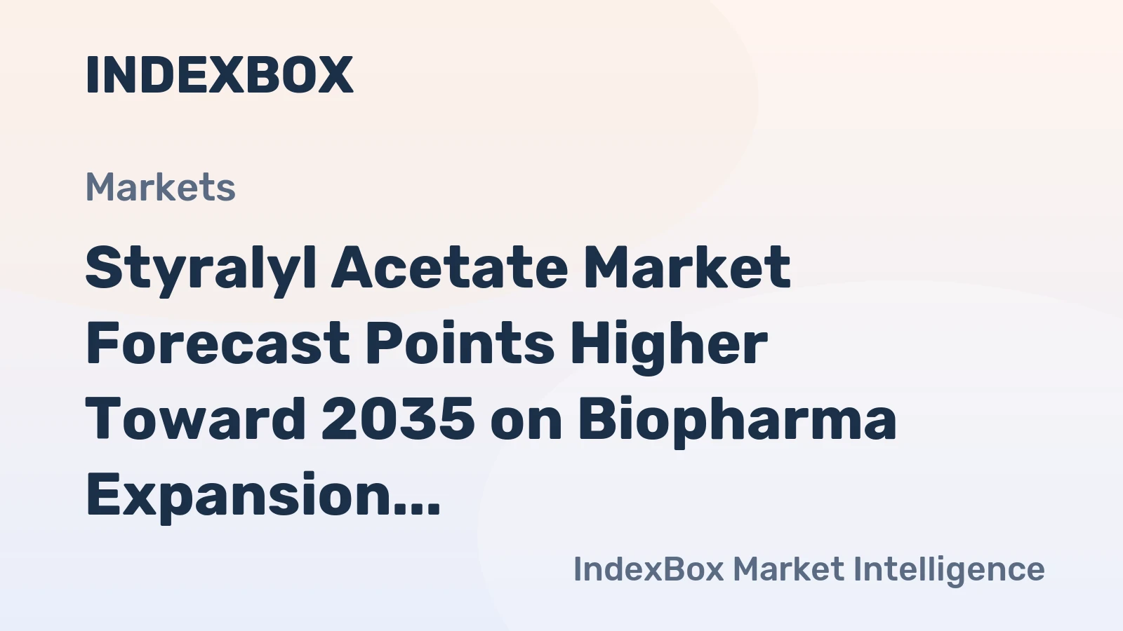 Styralyl Acetate Market Forecast Points Higher Toward 2035 on Biopharma Expansion and Advanced Therapy Demand