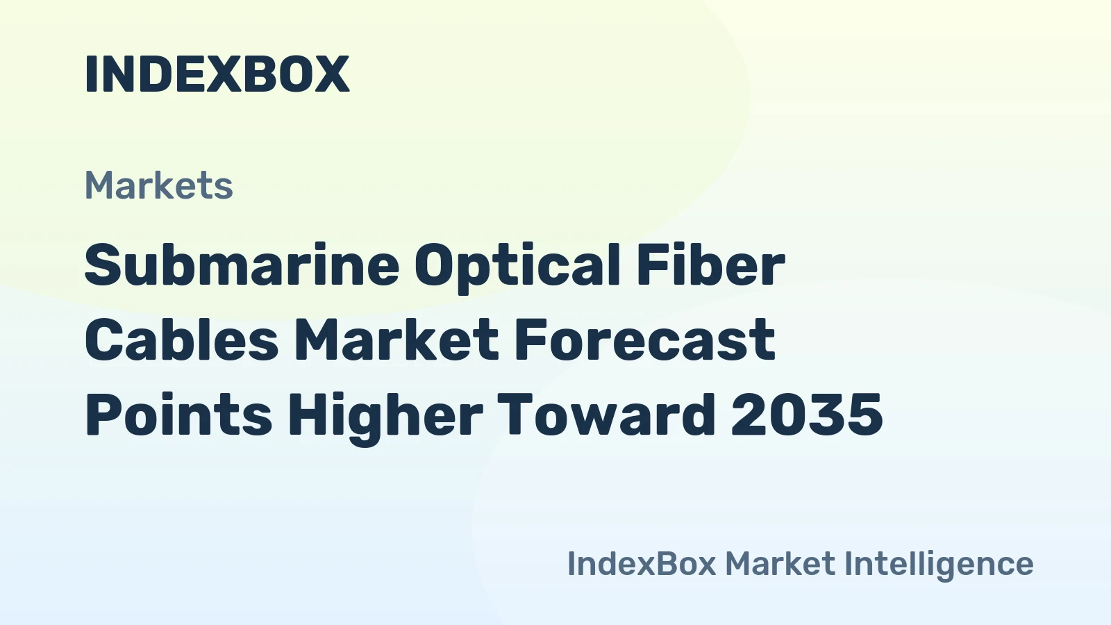 Submarine Optical Fiber Cables Market Forecast Points Higher Toward 2035, Driven by Hyperscaler Demand and Route Diversification