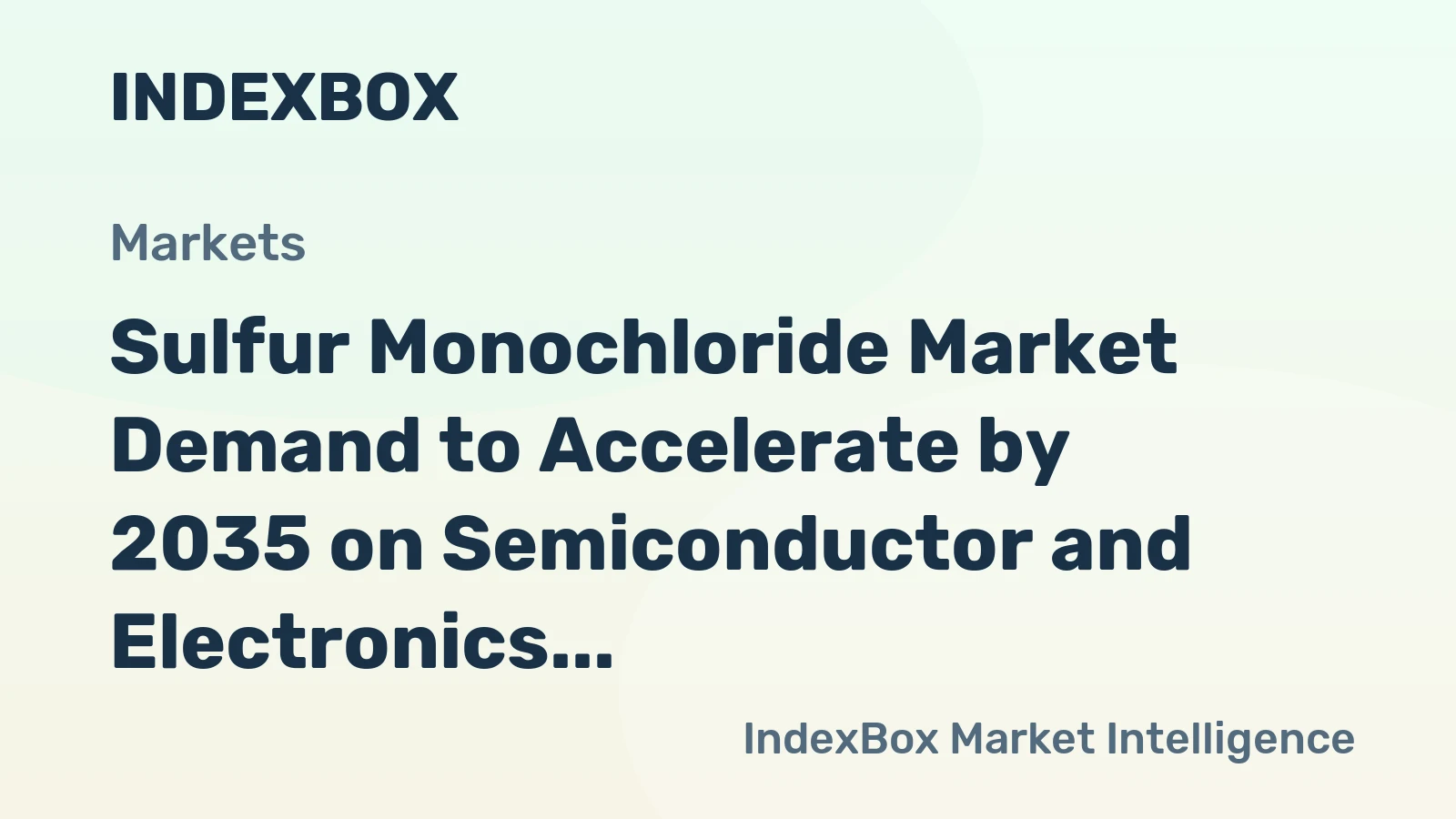 Sulfur Monochloride Market Demand to Accelerate by 2035 on Semiconductor and Electronics Boom