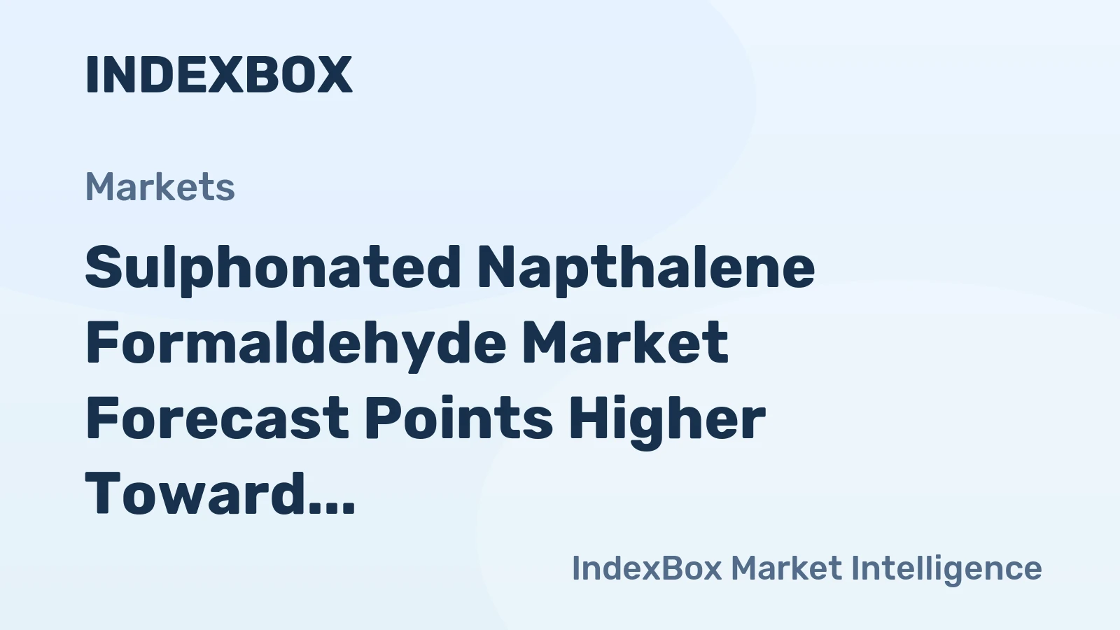 Sulphonated Napthalene Formaldehyde Market Forecast Points Higher Toward 2035, Driven by Bioprocessing Demand and Infrastructure Spending