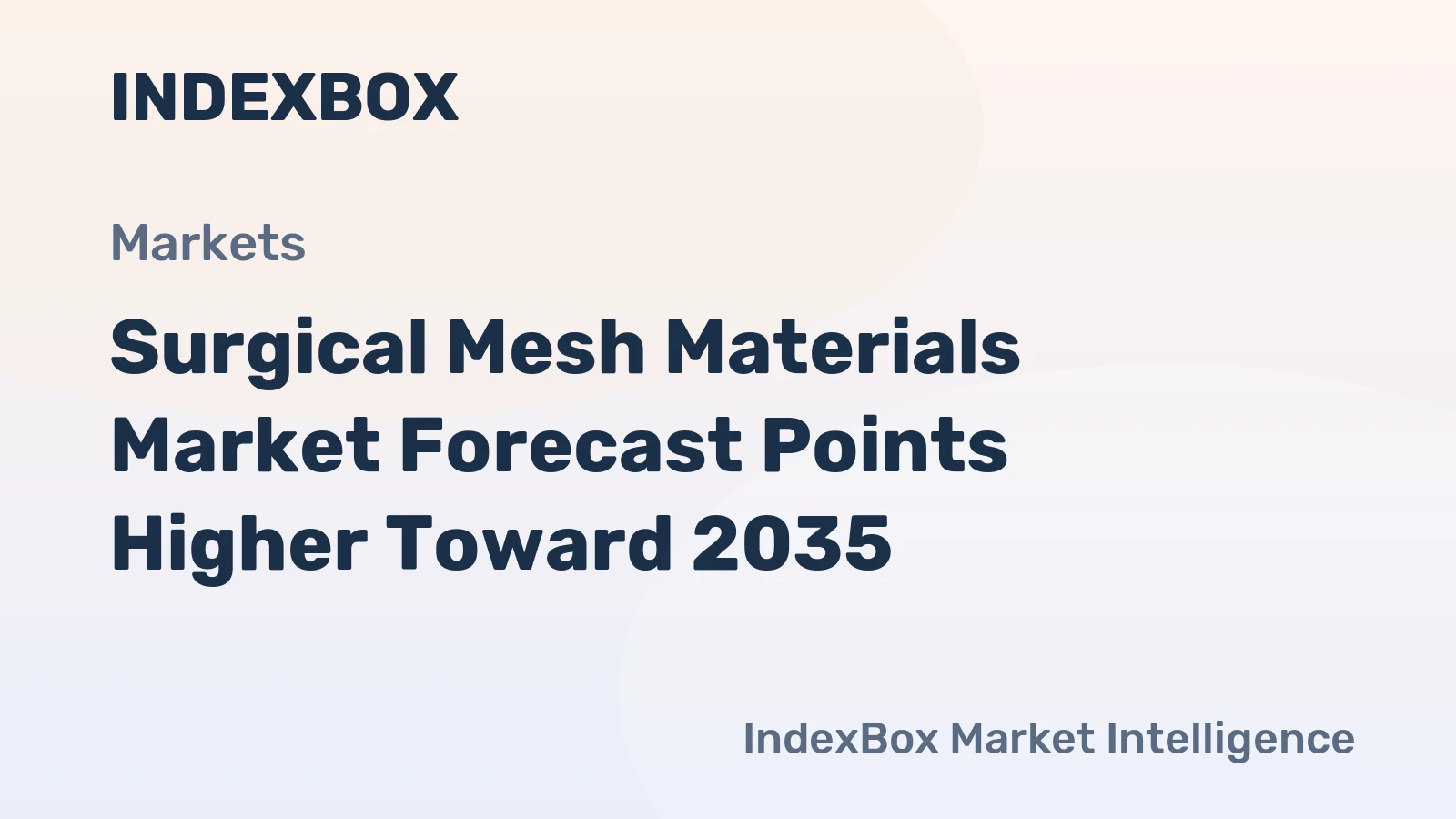Surgical Mesh Materials Market Forecast Points Higher Toward 2035, Driven by Expanding Hernia Repair Volumes and Premium Biologic Adoption