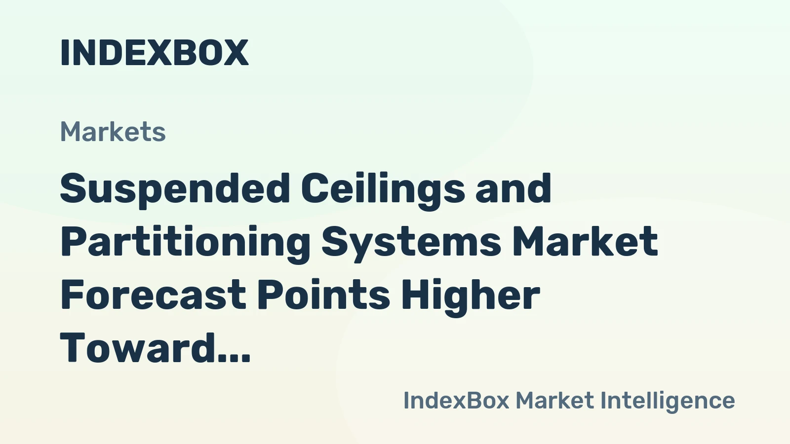 Suspended Ceilings and Partitioning Systems Market Forecast Points Higher Toward 2035, Driven by Office Refurbishment and Data Centre Expansion