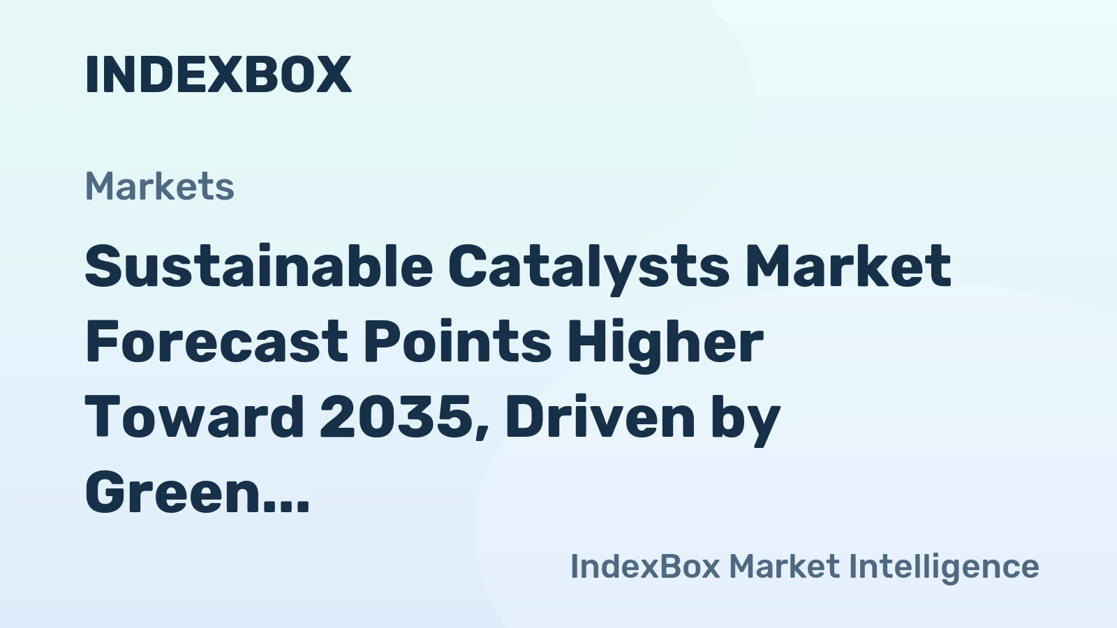 Sustainable Catalysts Market Forecast Points Higher Toward 2035, Driven by Green Chemistry Mandates